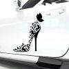 stickers de voiture pour femme talon haut avec papillons - Fun tuning